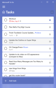 New Look for Microsoft To-Do Apps | Michael Linenberger's Blog